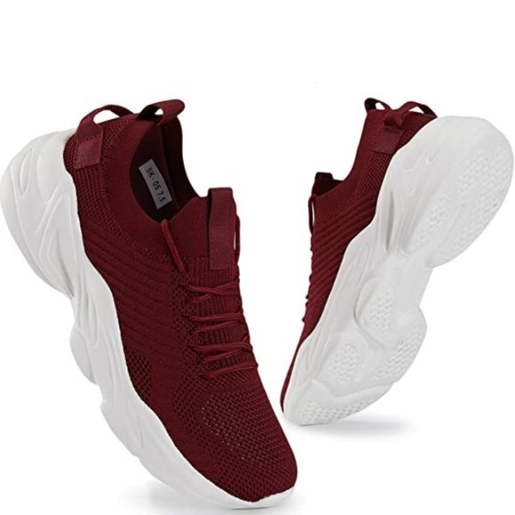Shoes | Nwt Unisex Lightweight Maroon Running Shoes | Poshmark